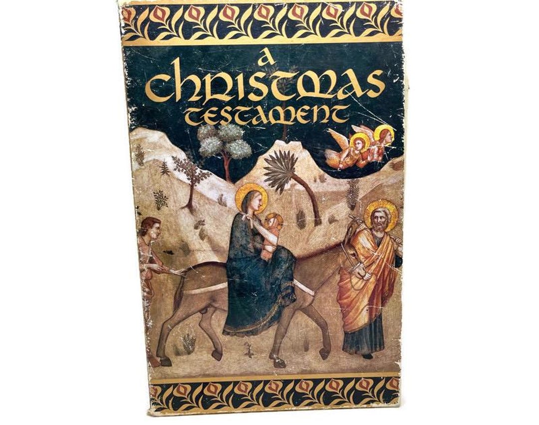 A Christmas Testament, Vintage 1st Edition Hardcover in Case, Arranged ...