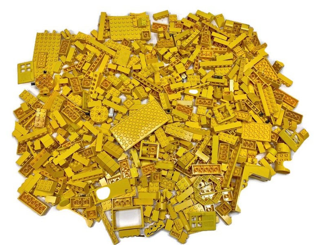 1 Pound Yellow Legos, Lego Pieces With Tiles, Bricks, Plates & More - Etsy