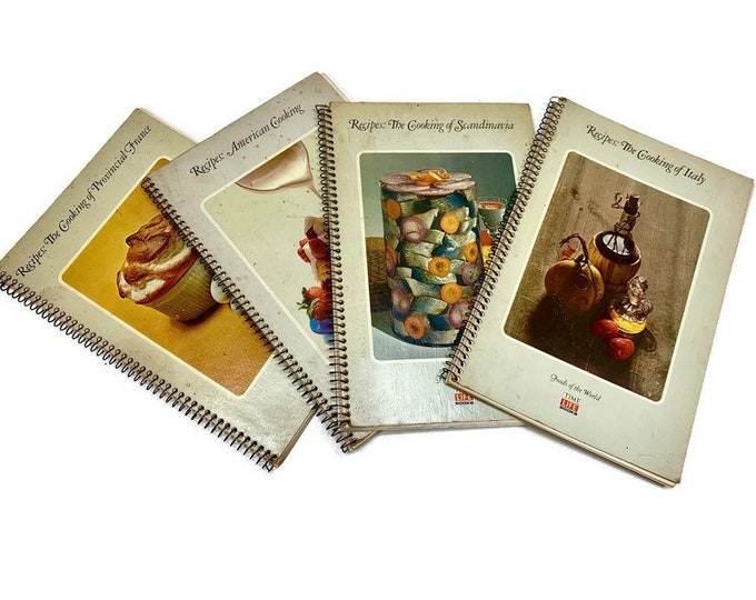 4 Time Life Foods of the World Spiral Bound Recipes, 1968 Vintage ...