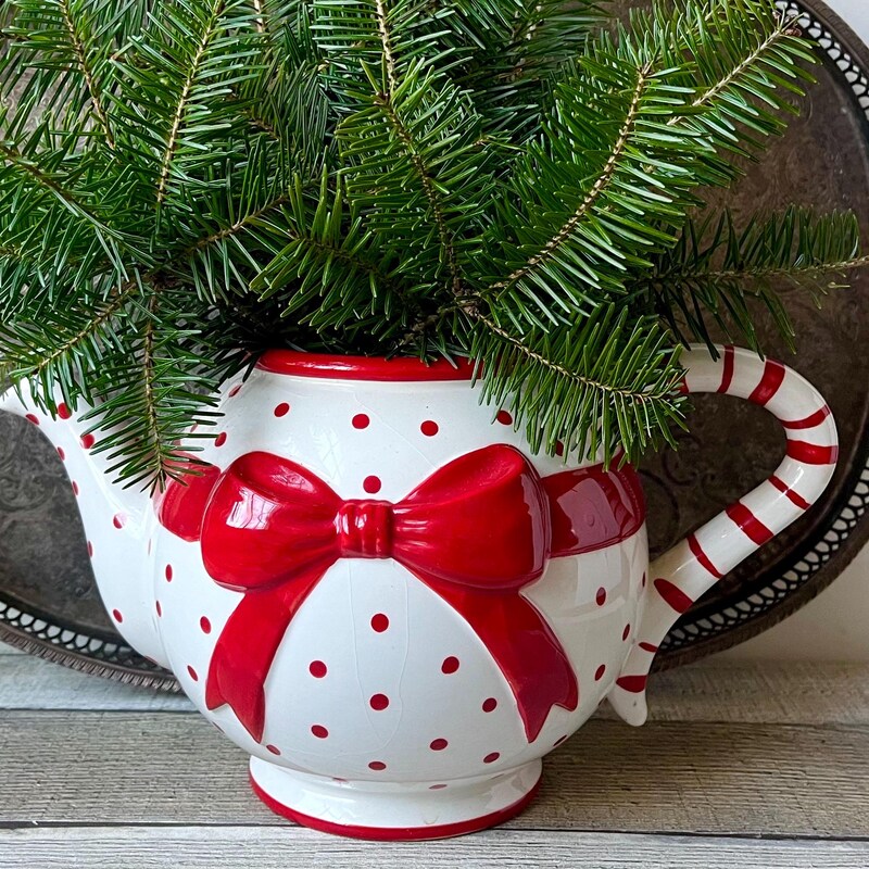 Christmas Teapot - Etsy