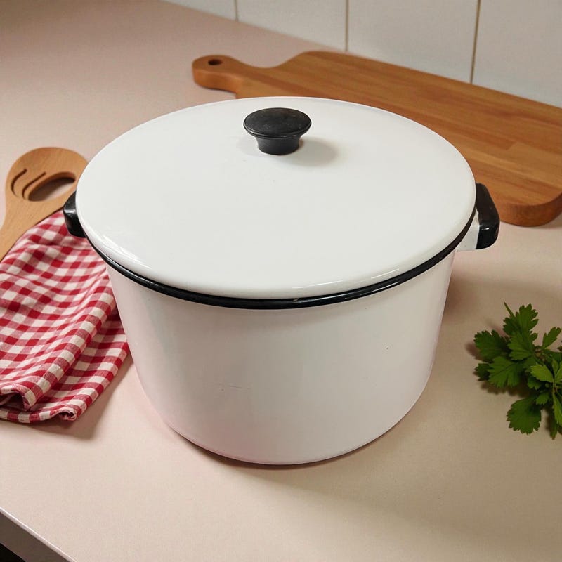 Enamelware Stock Pot - Etsy