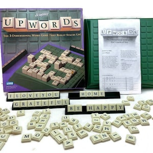 Upwords: A 3-dimensional Word Game, Vintage Family Board Game, Complete ...