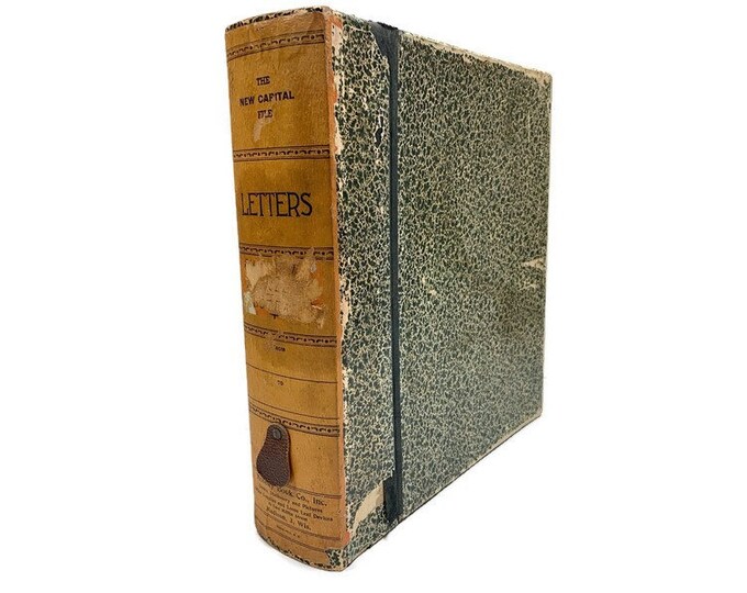Letter Storage Box, Large Vintage the New Capital File, Faux Book ...