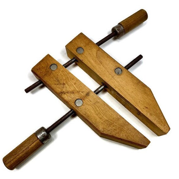 Adjustable Wood Clamp Vintage Hargrave Made in U.S.A. by Cinncinati Tool Company 17 X 10 Antique Collectible Woodworking Tool Etsy