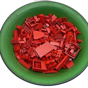 2 Pounds Red Legos, Lego Pieces With Tiles, Bricks, Plates & More - Etsy