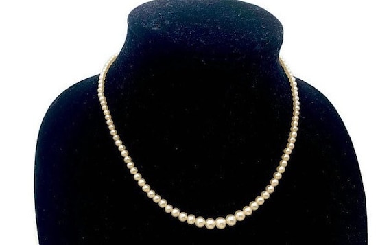 Vintage Pearl Necklace Deltah Simulated Pearls in Original | Etsy