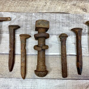 Antique Railroad Bolts & Spikes Vintage Blacksmith Hardware - Etsy
