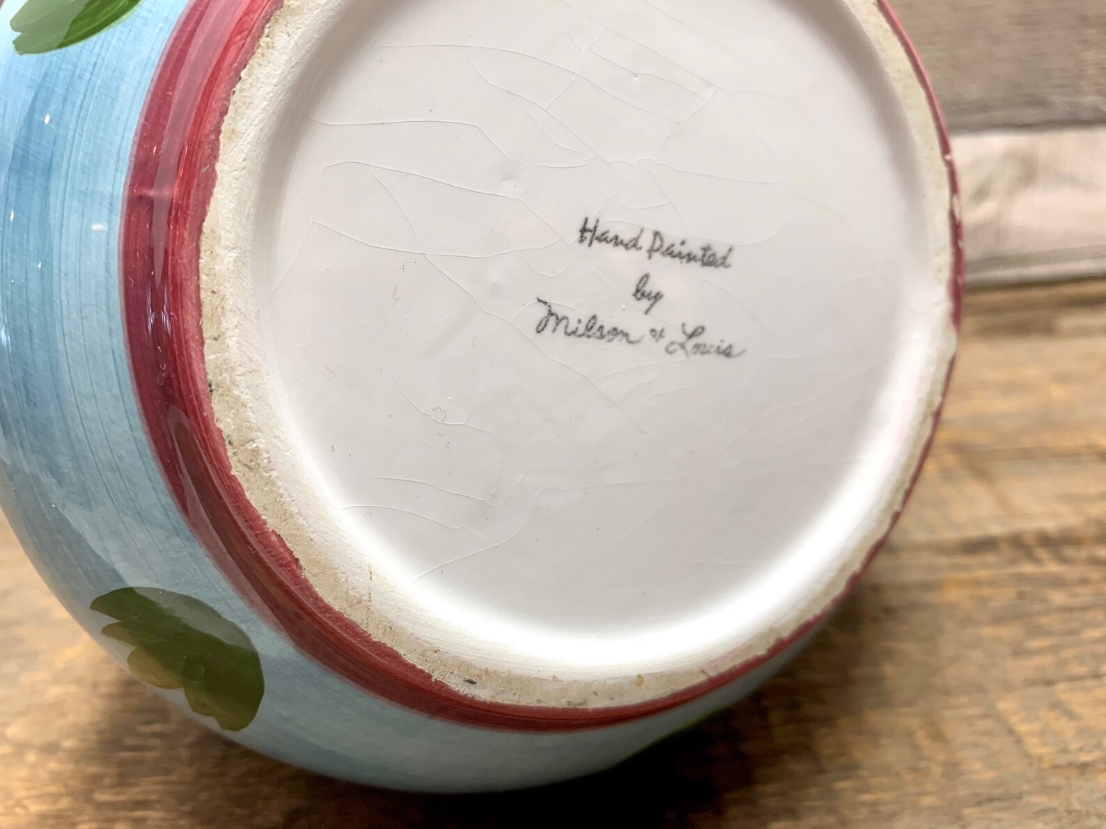 Rooster Pottery Pitcher Vintage Milton & Lewis Hand Painted - Etsy