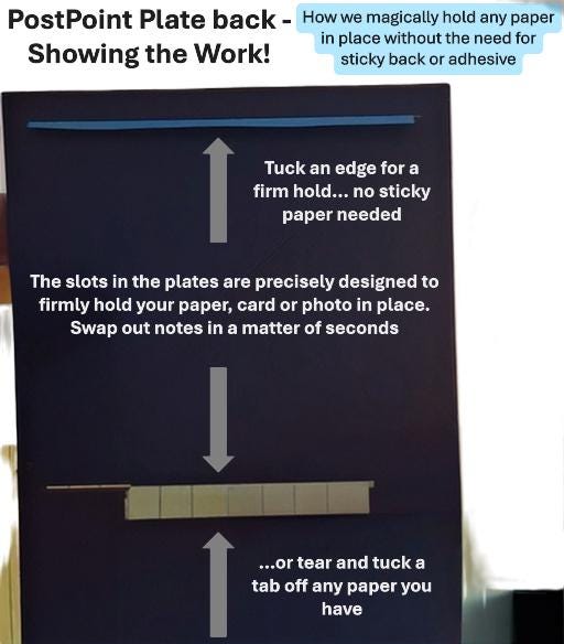 Clip-on Monitor Note Holder: Sticky and Plain Paper Note Display System ...