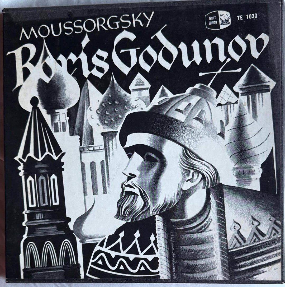 Vintage Mussorgsky “boris Godunov” Triple Album Box Set. Excellent ...