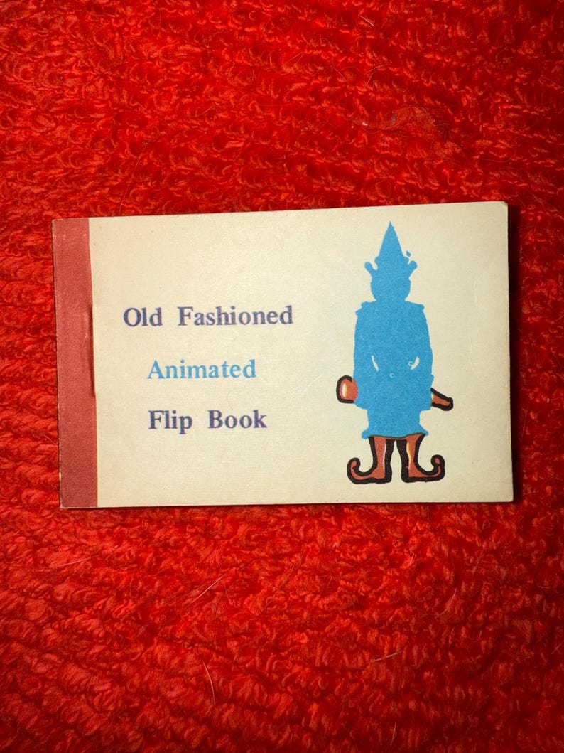 Vintage Old Fashioned Animated Flip Book. Preowned in Excellent ...