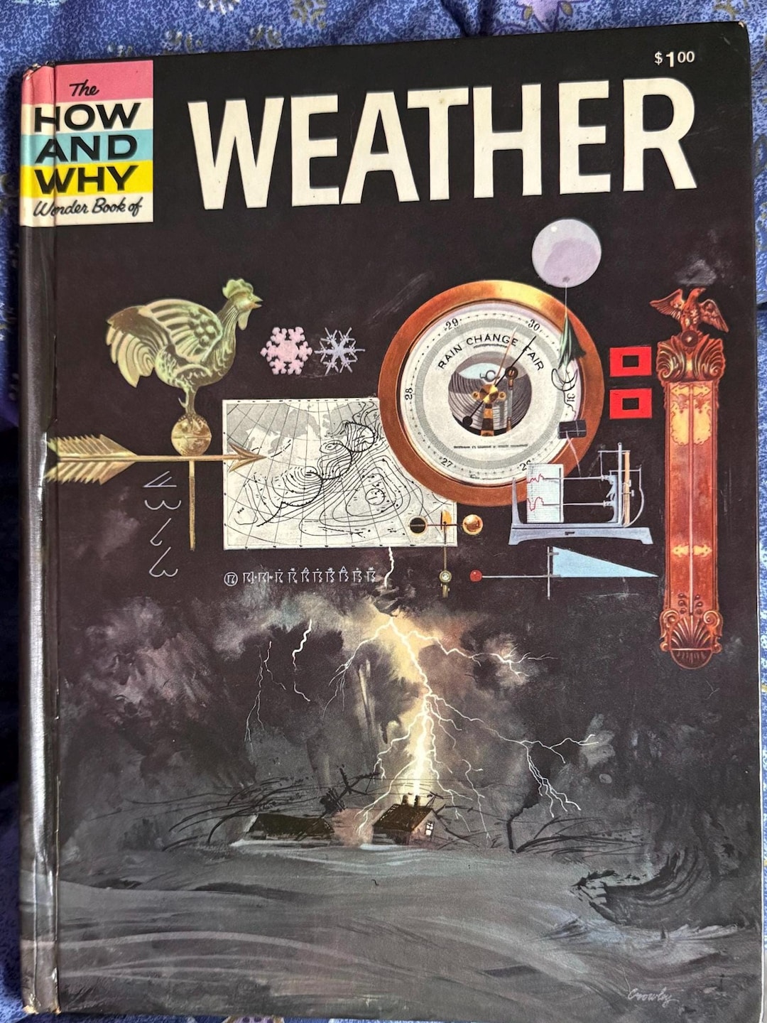 Vintage 1960 “the How and Why Wonder Book of WEATHER” First Edition ...