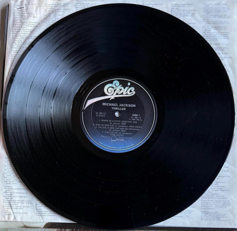 Rare Michael Jackson "thriller" Promo Album: Quincy Jones Producer ...