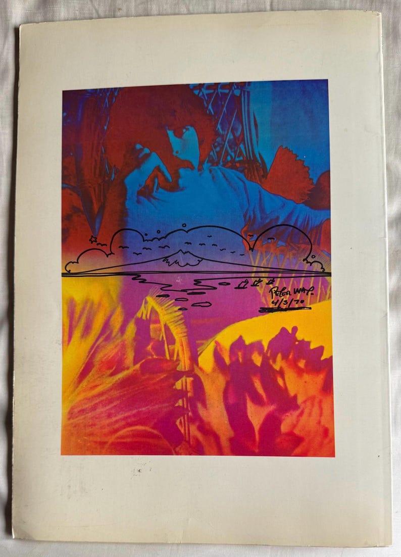 Vintage PETER MAX 1970 Poster Book. Includes Beautiful Peter Max ...