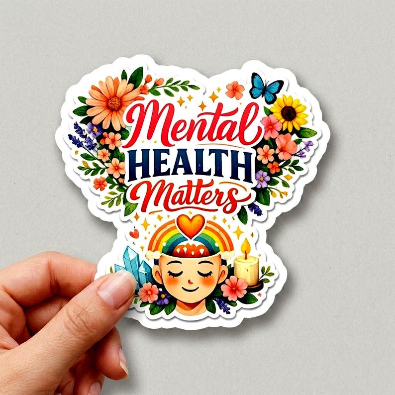 Funny Frog Mental Health Sticker, Anxiety Sloth Typography (digital ...