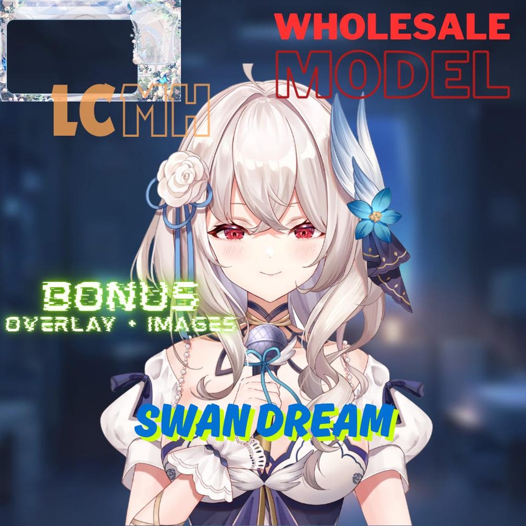 LIVE 2D Model Swan Dream Vtuber Model for Sell [premade Vtuber Model ...