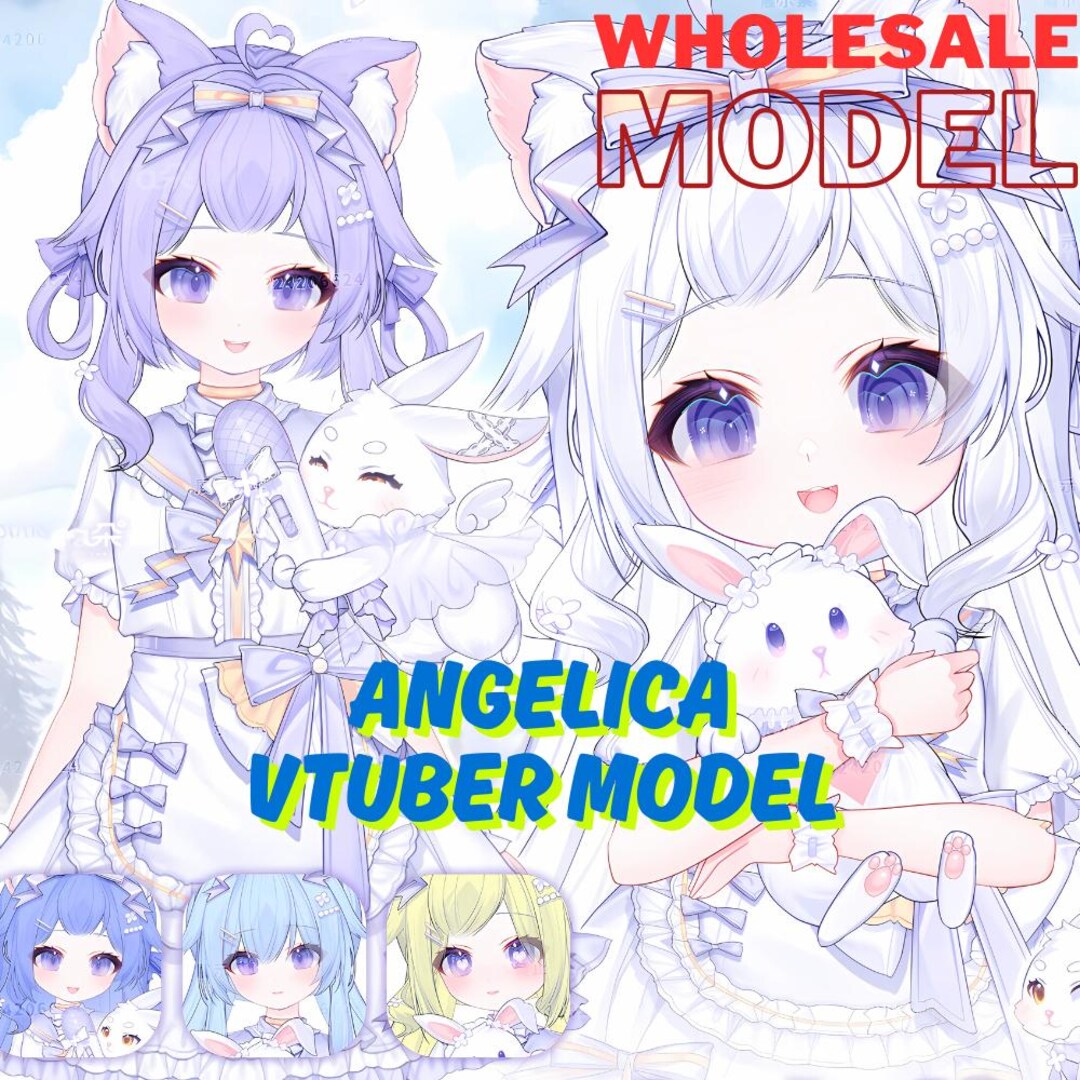 LIVE 2D Model Angelica Vtuber Model for Sell [premade Vtuber Model ...