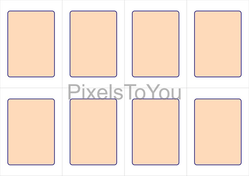 Printable Blank Flashcard Templates A4: Double-sided DIY Study Cards ...