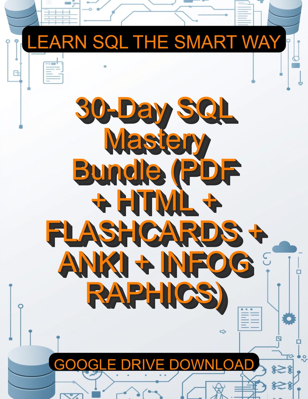 SQL for Beginners | 30 Day Learning Bundle | Flashcards, Html, Infographics, PDF & ANKI - Etsy
