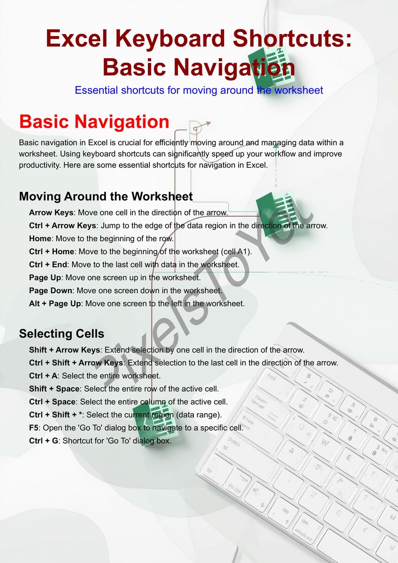 Excel Keyboard Shortcuts Cheat Sheet Bundle - Etsy Australia