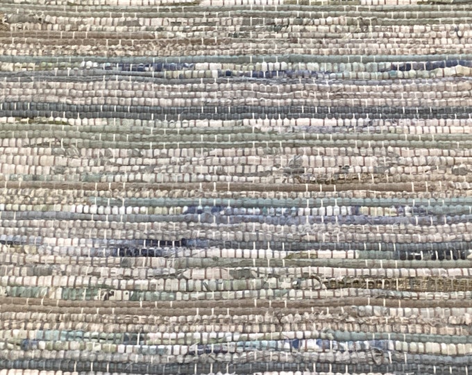 Handwoven Rag Rug, Coastal Blue Teal and Sage Rug - Etsy