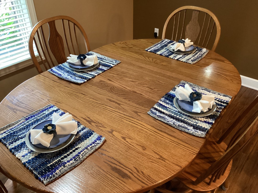 Complete Table Setting for Four Set Includes Blue and White - Etsy