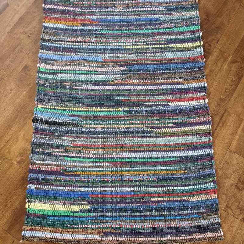 Rag Rug Runner - Etsy