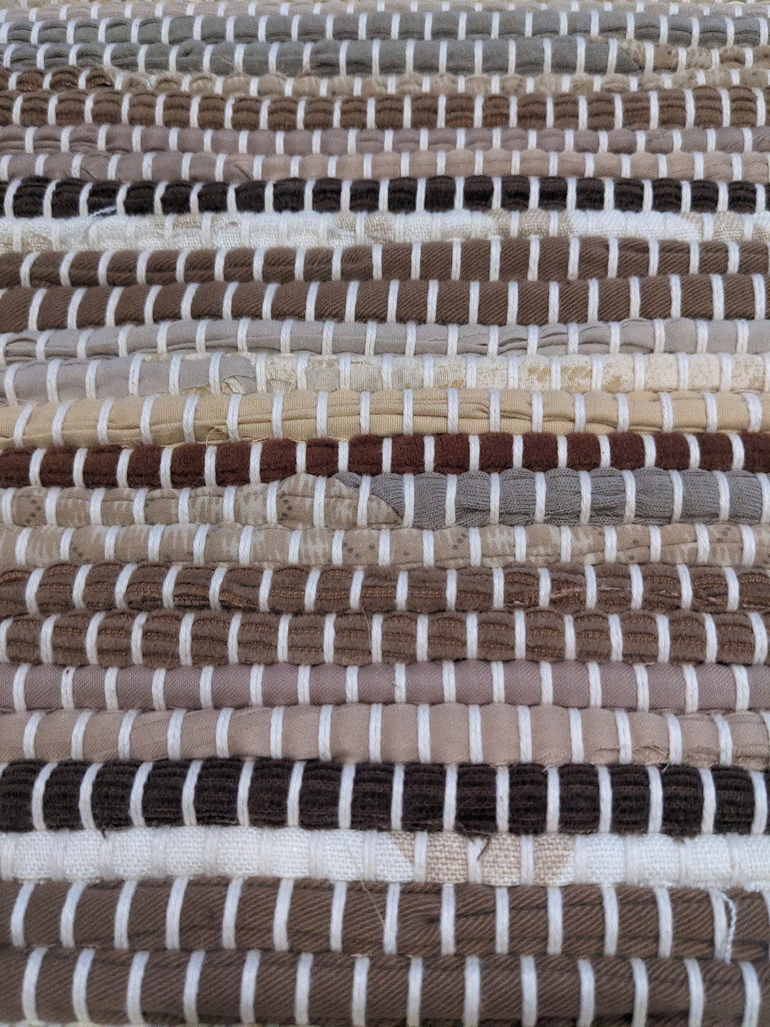 Handwoven Coastal Rag Rug Beach House Decor, Washable and Reversible ...