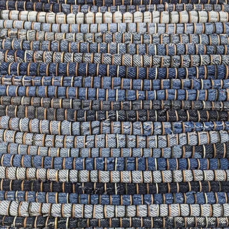 Blue Handmade Rag Rug - Etsy