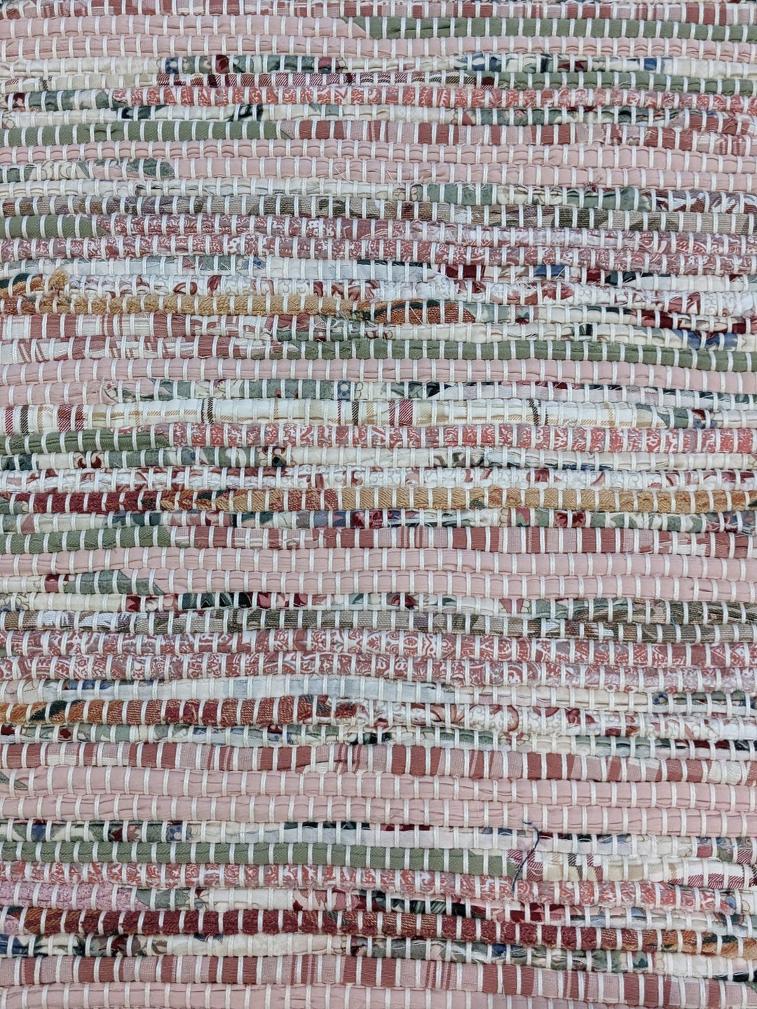 Woven Green and Pink Rug Handwoven Throw Rug Multiple Available - Etsy