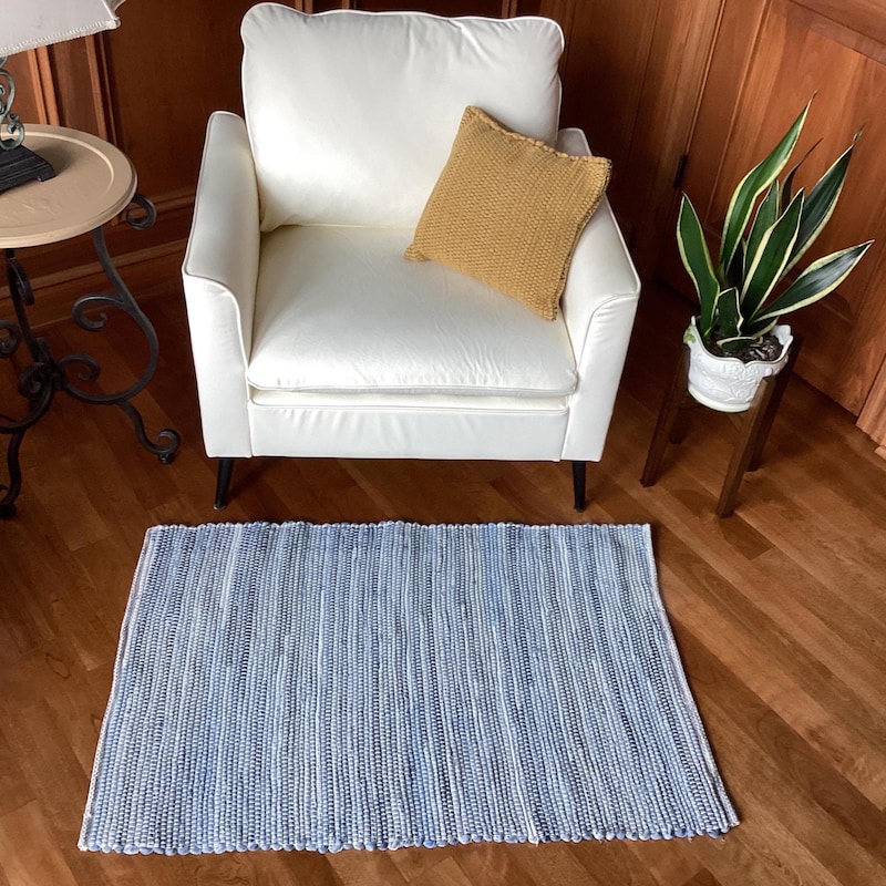 Recycled Denim Rug - Etsy