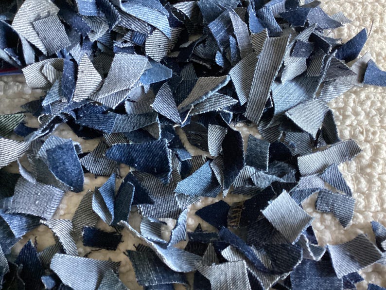 Blue Jean Denim Confetti: Rustic Party Decor, Wedding Crafts & Junk ...