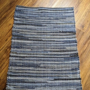 Handwoven Denim Rag Rug From Blue Jeans - Multiple to Choose From - Etsy