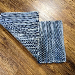 Handwoven Denim Rag Rug From Blue Jeans - Multiple to Choose From - Etsy