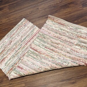 Woven Green and Pink Rug Handwoven Throw Rug Multiple Available - Etsy