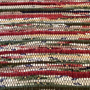 Handwoven Multicolor Rag Rug Farmhouse Reversible Throw 65x28 - Etsy