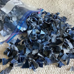 Blue Jean Denim Confetti: Rustic Party Decor, Wedding Crafts & Junk ...