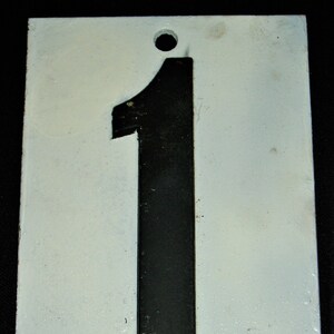 Industrial Plate Steel House/sign Number 1 - Etsy