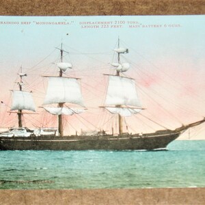 Postcard Training Ship Monongahela, Edward H. Mithchell Publisher ...