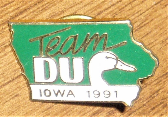 Ducks Unlimited Pin Team DU Iowa 1991 | Etsy