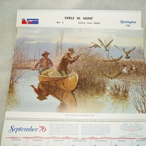 Remington Calendar, 1976 Bicentennial Complete, 12 Pictures - Etsy