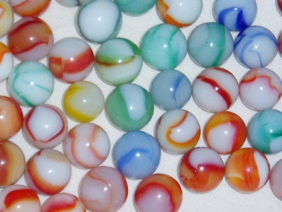 Peltier Marbles Peltier Rainbo Baseball and Bloodies Types X - Etsy