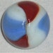 Akro Agate Shooter Marble, Patriot 27/32", Mint Minus, Free USA ...
