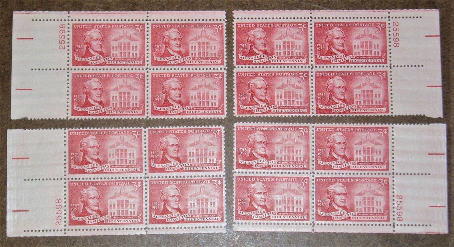 Vintage Postage Stamps Matching Position Plate Blocks Scott - Etsy