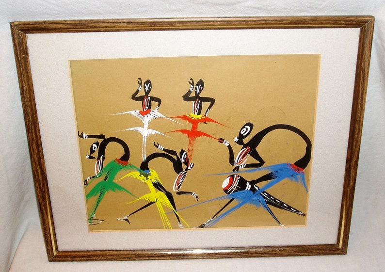 Kenyan Tribal Art Painting Kenyan Dancers - Etsy