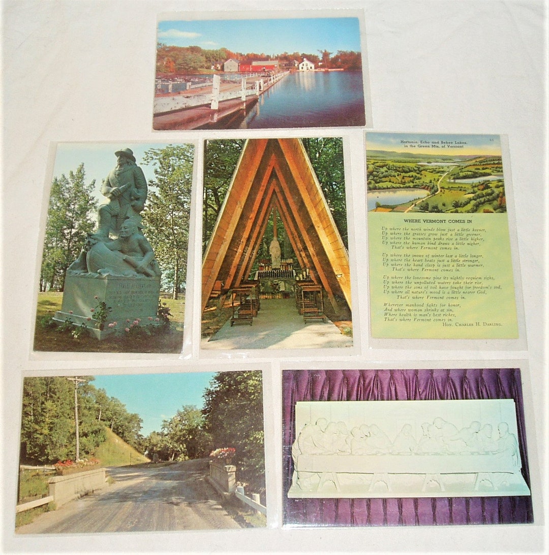 Vermont Postcards X 6, 2nd Card Ships Free - Etsy