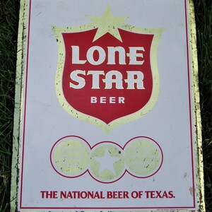 Vintage Lone Star Beer Sign - Etsy