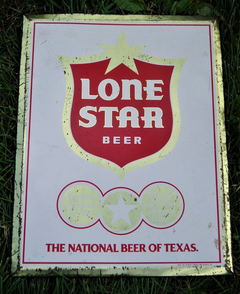 Vintage Lone Star Beer Sign - Etsy