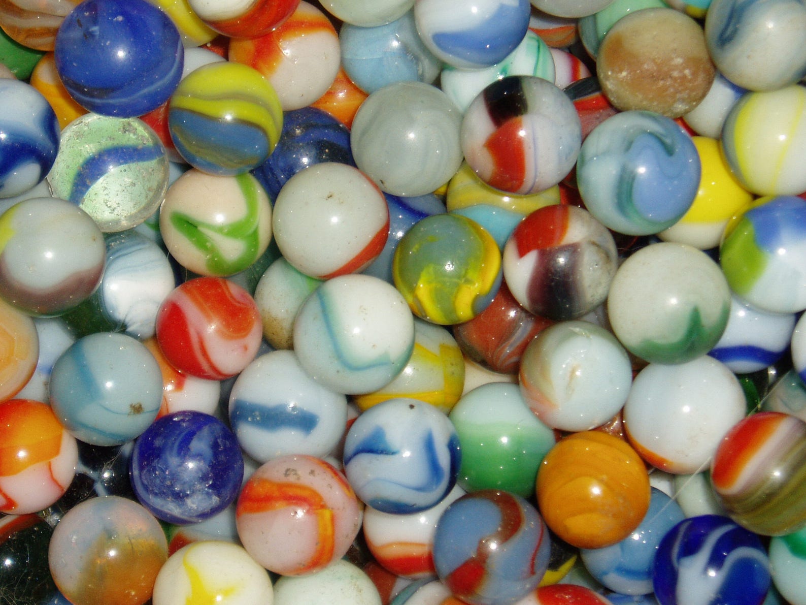 100 Antique Marbles 1920's-1950's Peltier Akro | Etsy