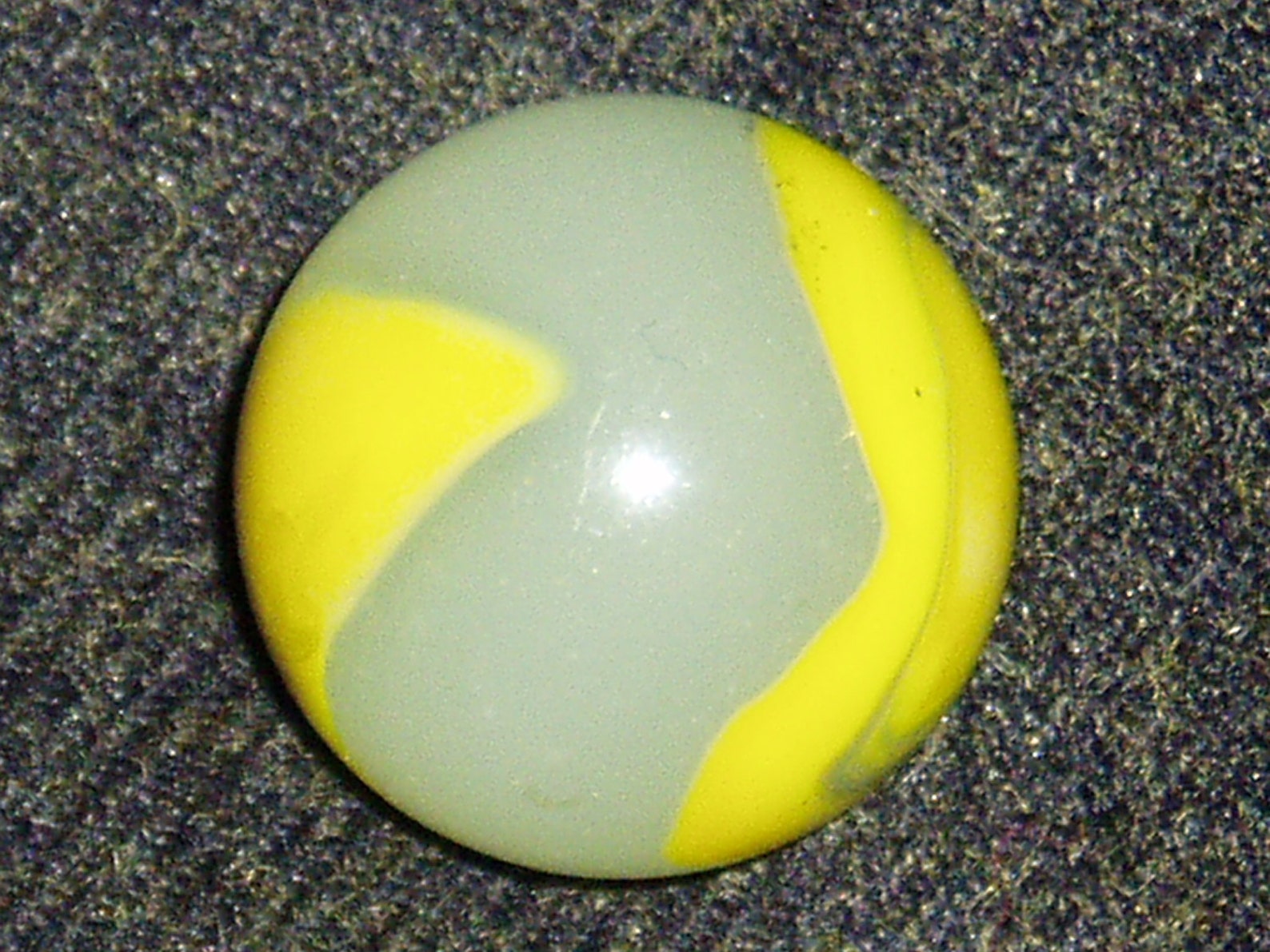 Vintage Glass Marble Akro Agate Ace Yellow Large 1 - Etsy